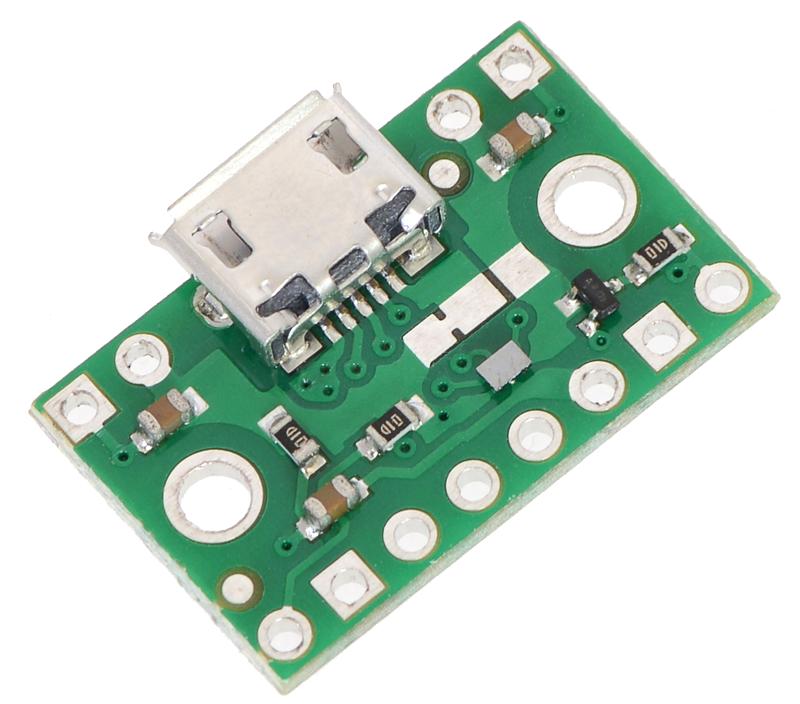 Pololu FPF1320 Power Multiplexer Carrier with USB Micro-B Connector ...