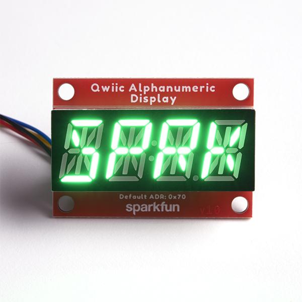 Display alfanumerico Sparkfun Qwiic - verde - Opencircuit