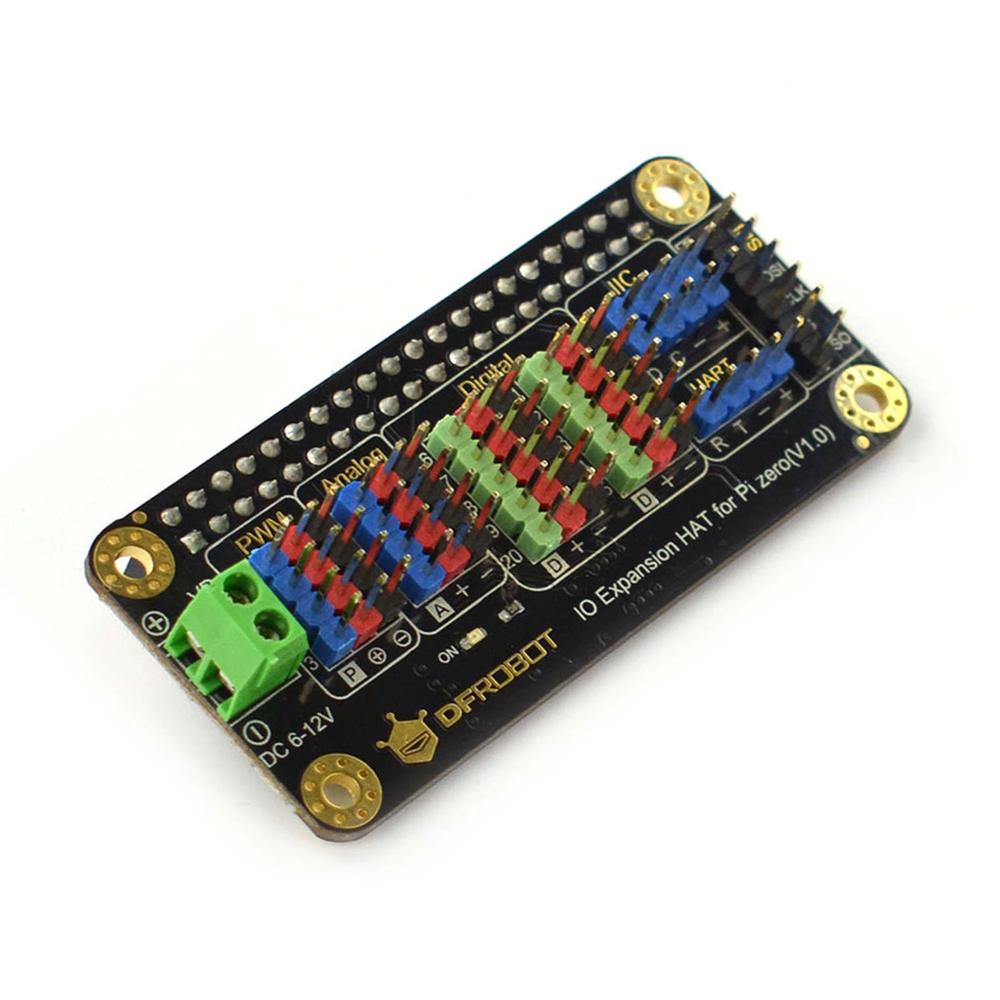 HAT de expansión de E/S para Raspberry Pi 5 / Zero / Zero W / 4B / 3B ...