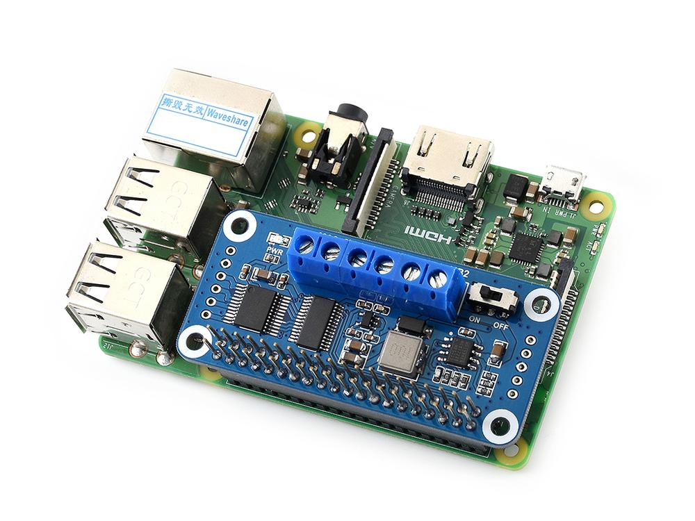 Waveshare Motor Driver HAT til Raspberry Pi, I2C-interface - Opencircuit