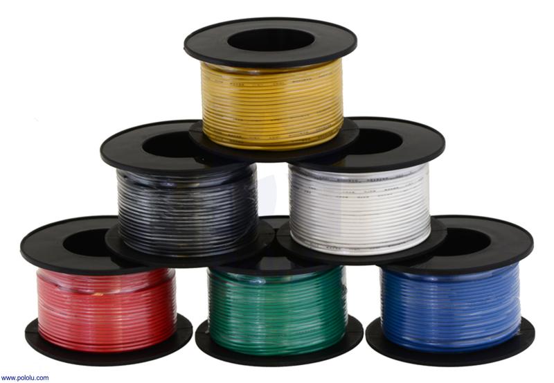 Pololu Stranded Wire: Blue, 24 AWG, 60 Feet - Opencircuit