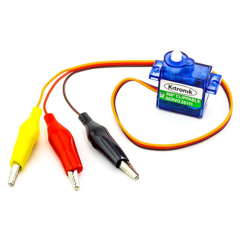 Kitronik servo clipsable à 360 degrés - Opencircuit