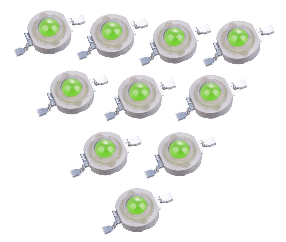 Opencircuit 1W green power led 110 ° - 10pcs
