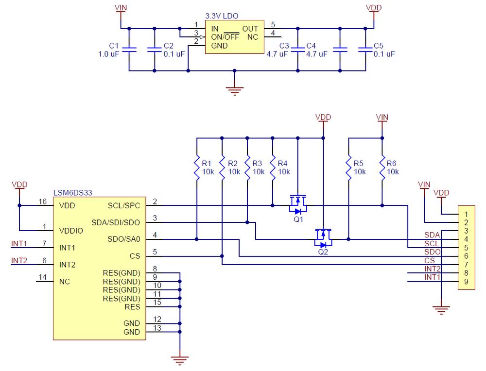 Pololu LSM6DS33 3D Accelerometer and Gyro Carrier with Voltage ...