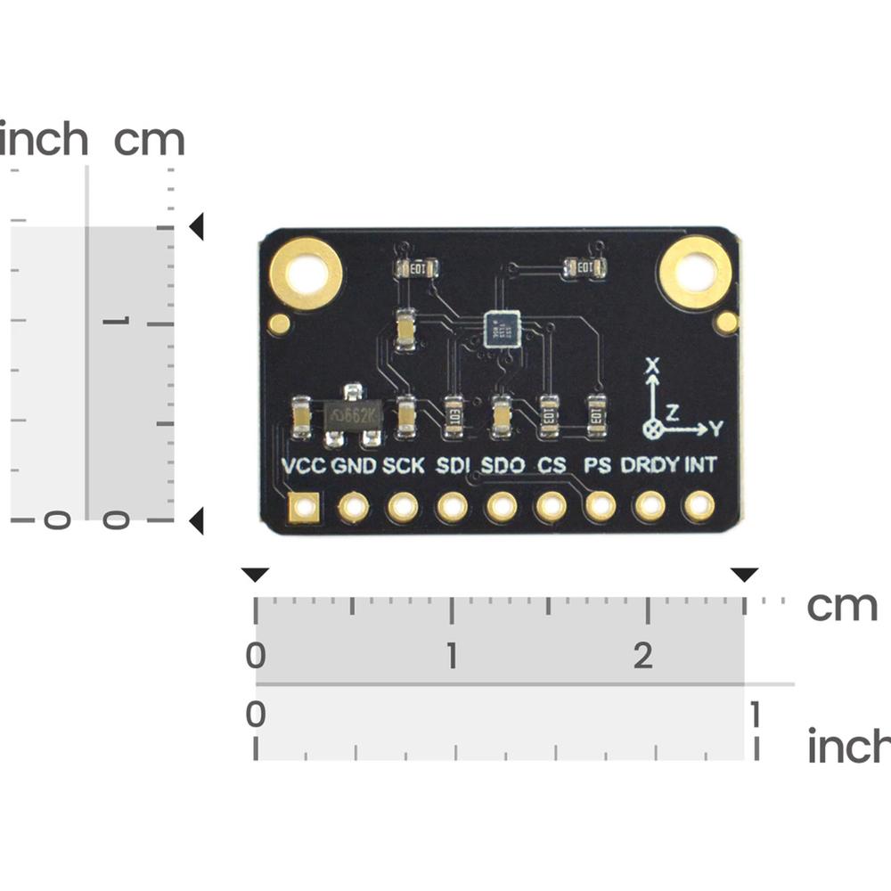 DFRobot Fermion: Sensor magnetómetro de triple eje BMM150 (Breakout ...