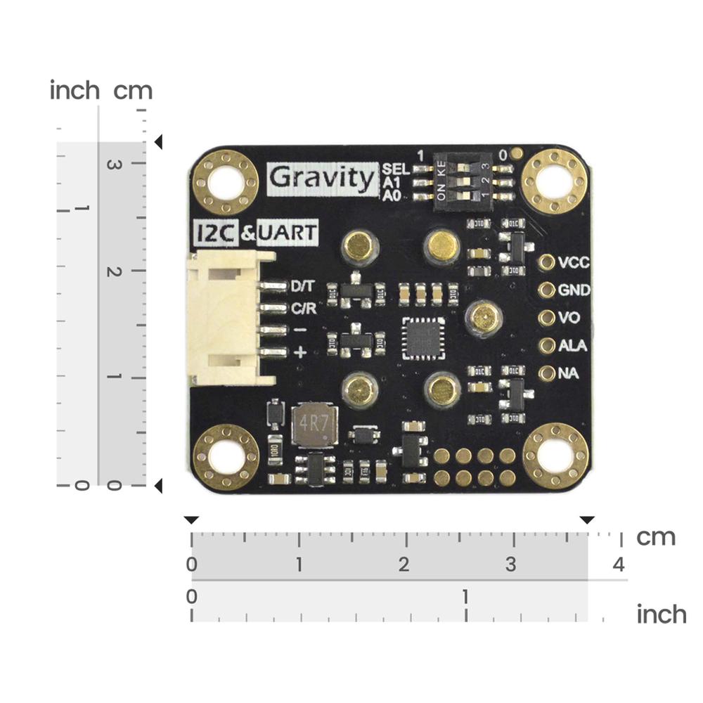 DFRobot Gravity : fabrieksgekalibreerde elektrochemische SO2-sensor (0 ...