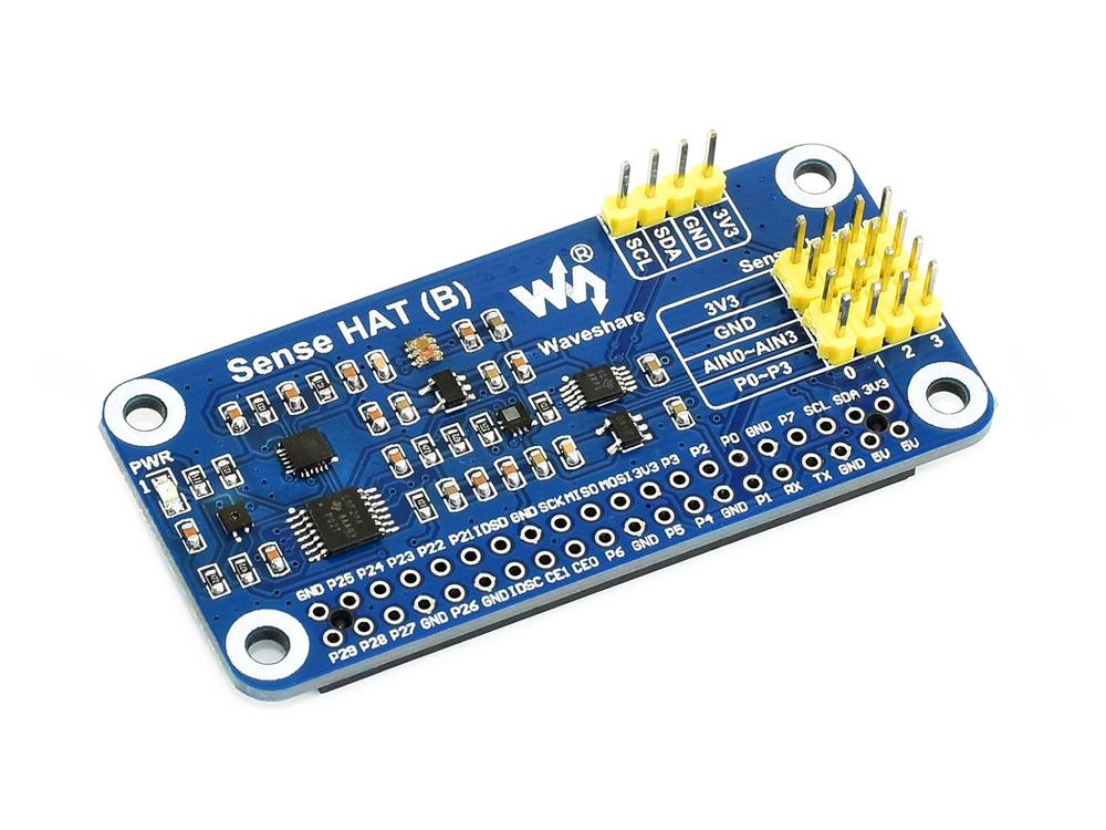 Waveshare Sense HAT (B) for Raspberry Pi, Multi Powerful Sensors ...