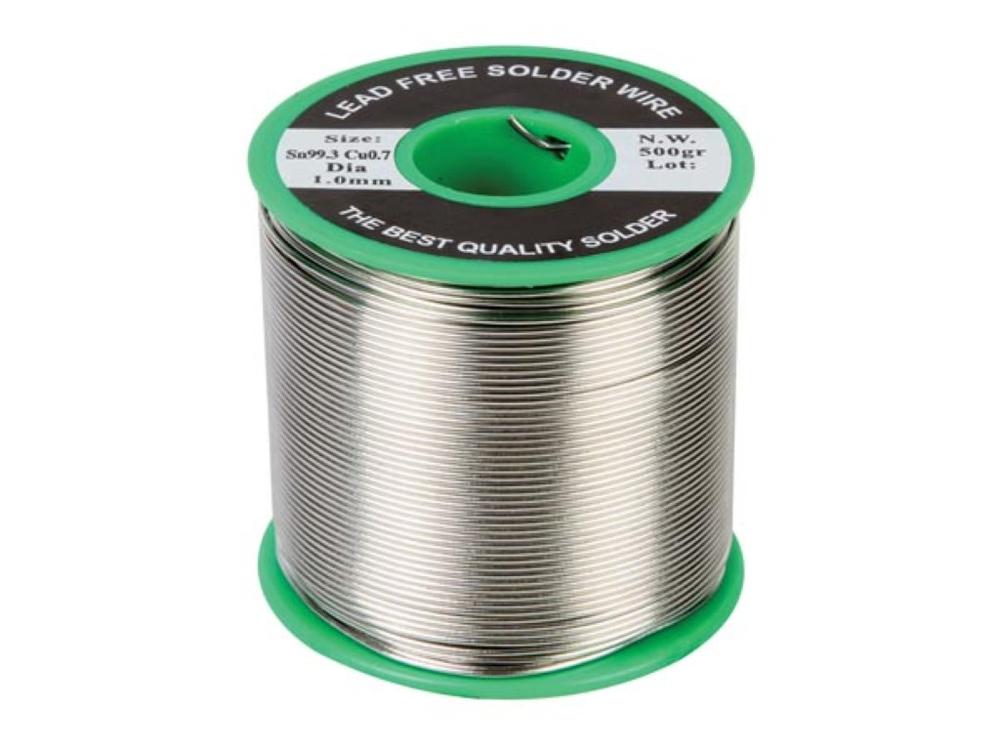 Velleman Lead-free solder - 1mm - resin core - 500g - Opencircuit