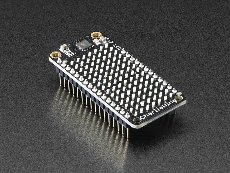 Adafruit 15x7 CharliePlex LED Matrix Display FeatherWing - Green ...