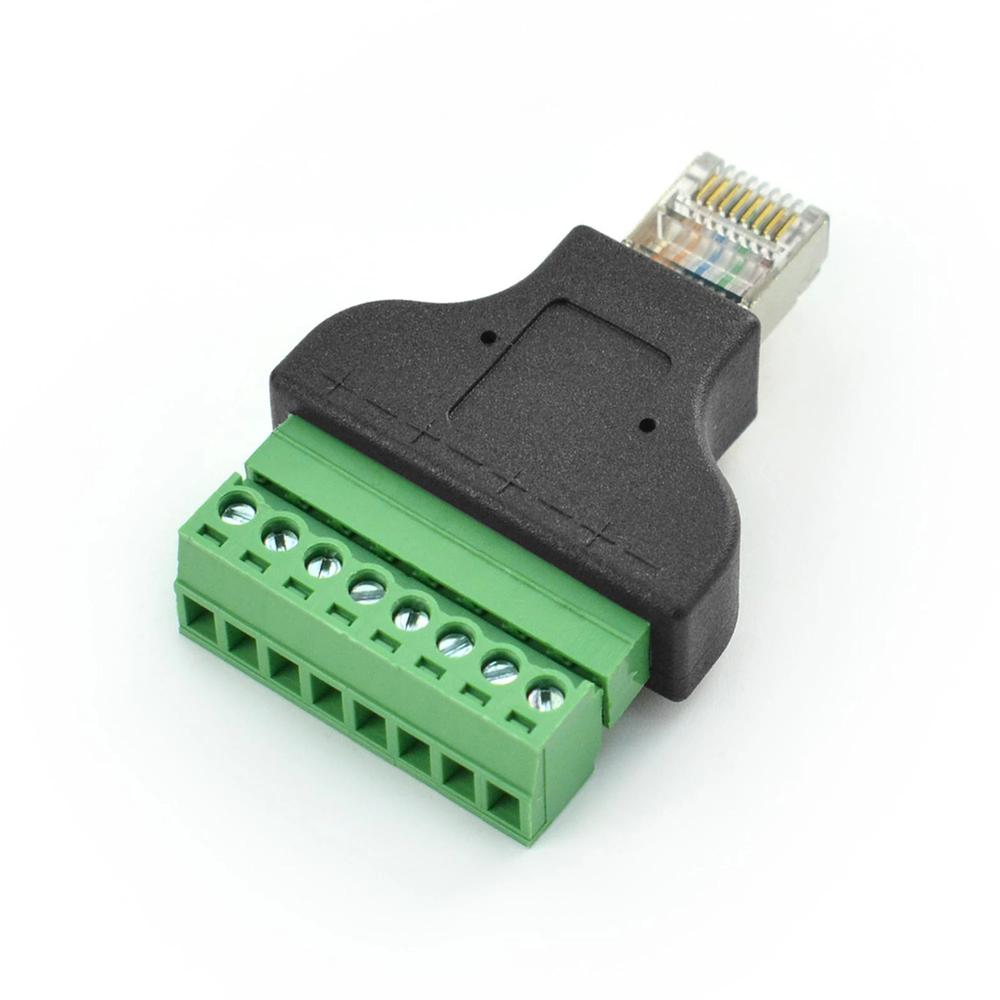Ethernet RJ45 Male Plug Terminal Block - Opencircuit