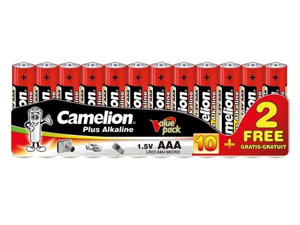 Camelion Alkaline AAA batterijen - 1200 mah - 12 stuks - Opencircuit