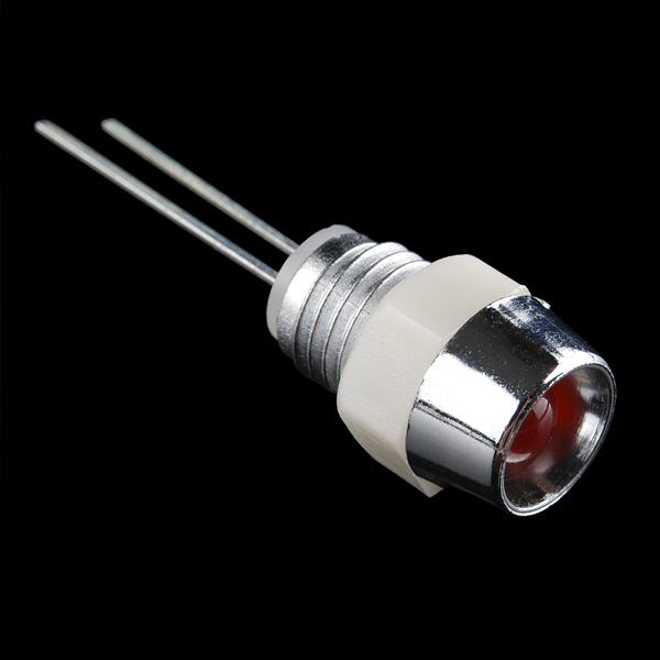 Sparkfun LED Holder - 5mm (Chrome Finish) - Opencircuit