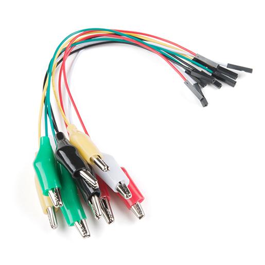 Sparkfun Alligator Clip with Female Header (10 Pack) - Opencircuit