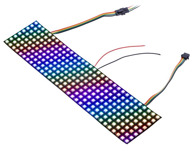 Pololu Addressable RGB 8x32-LED Flexible Panel, 5V, 10mm Grid (APA102C ...