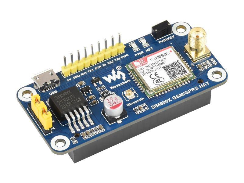 Waveshare HAT SIM800C GSM / GPRS / Bluetooth para Raspberry Pi ...