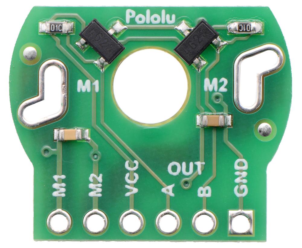 Magnetic Encoder Pair Kit for 20D mm Metal Gearmotors, 20 CPR, 2.7-18V ...