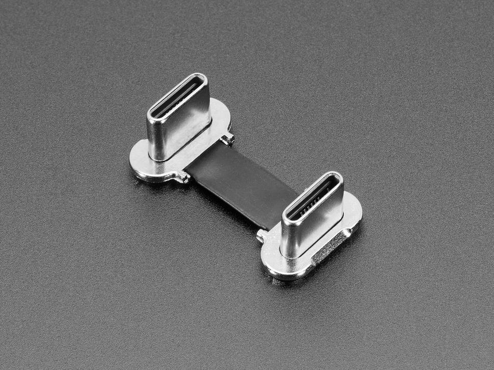 Adafruit Smal USB-C till USB-C-kabel med vinkel - 23 mm - Opencircuit