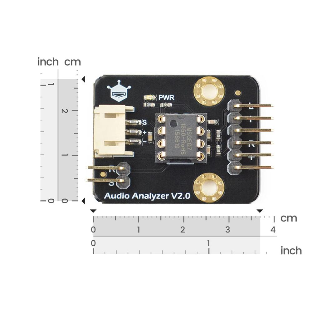 DFRobot Innovatieve audio-analysatormodule met MSGEQ7 grafische ...
