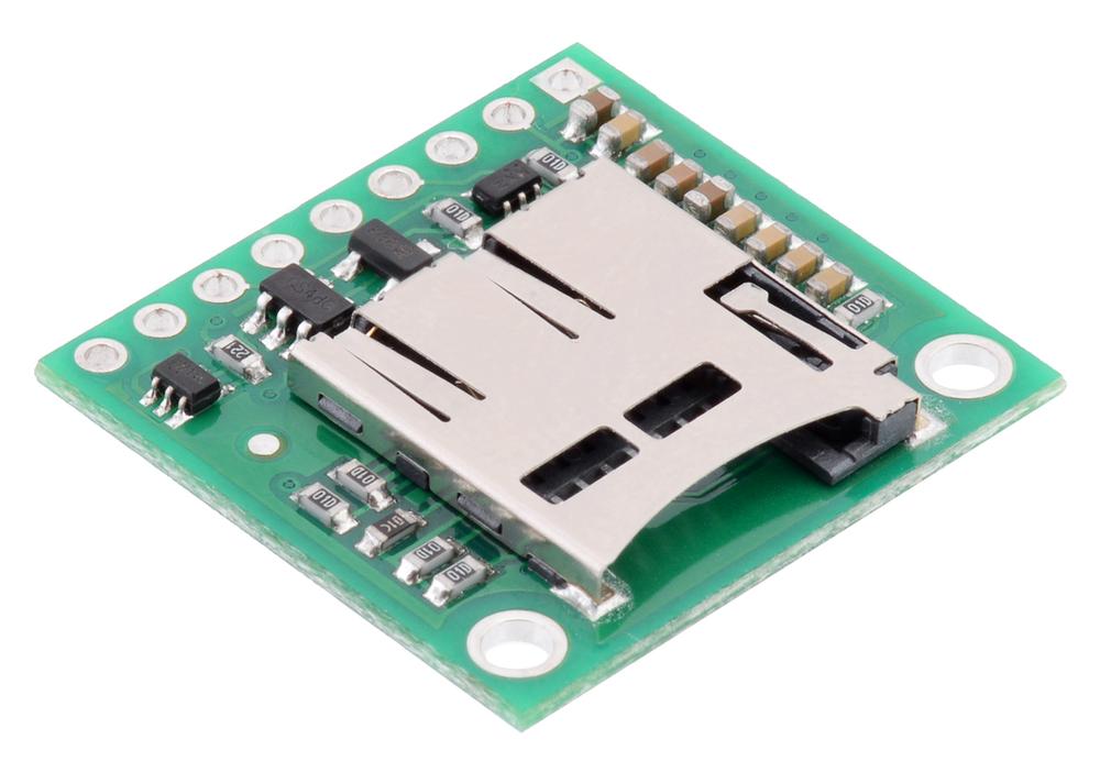 Pololu Breakout Board for microSD Card with 3.3V Regulator and Level ...