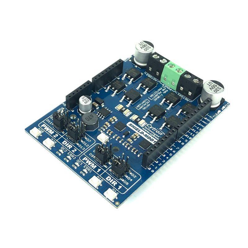 Cytron 10Amp 7V-30V DC Motor Driver Shield for Arduino (2 Kanaals ...