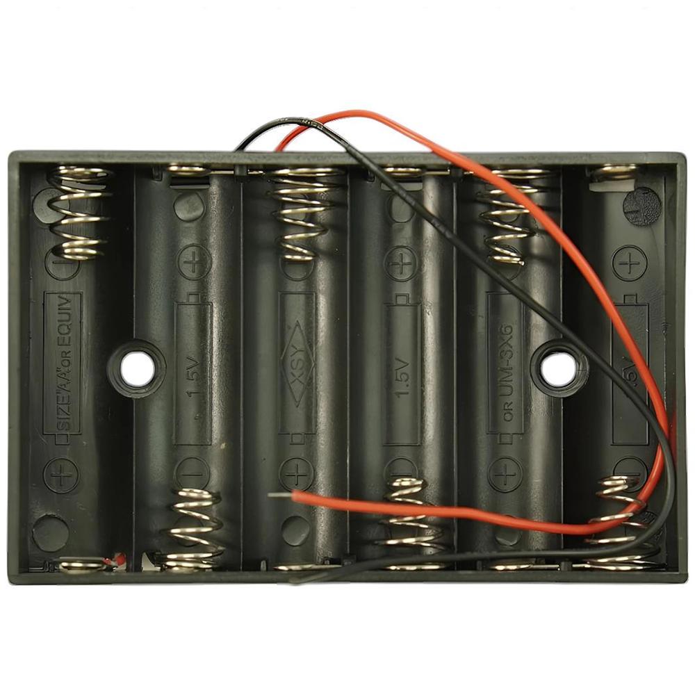 DFRobot Suporte para 6 pilhas AA com fios de 15 mm - Fonte de ...
