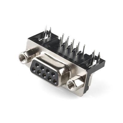 Sparkfun Connettore seriale femmina a 9 pin - Montaggio su PCB ...