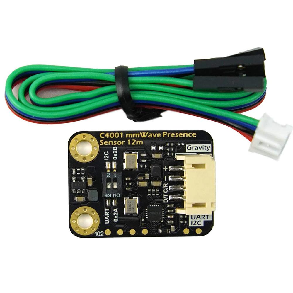 DFRobot Gravity: mmWave C4001 24GHz Human Presence Detection Sensor (12 ...
