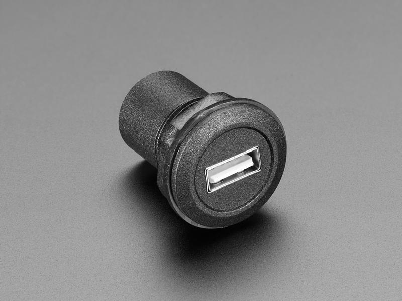 Adafruit Adaptateur rond pour montage sur panneau, prise USB A vers ...