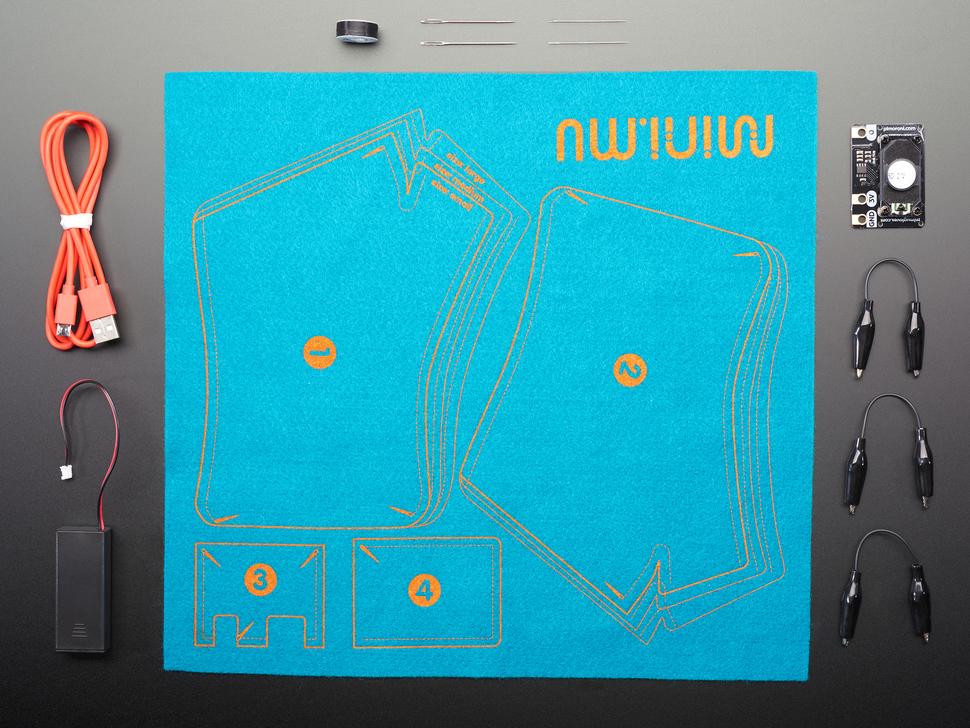 Adafruit Kit de gants Pimoroni MINI.MU - sans Micro:bit - Opencircuit