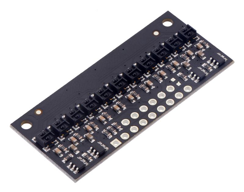 Pololu QTRX-HD-11RC Reflectiesensorarray: 11-kanaals, 4 mm pitch, RC ...