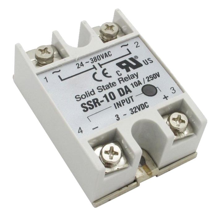 Opencircuit Relais statique 3-32V / 10A / 24-380VAC
