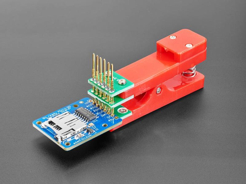 Adafruit Pogo Pin Probe Clip - 6 pinnen met 2,54 mm / 0,1" spoed ...