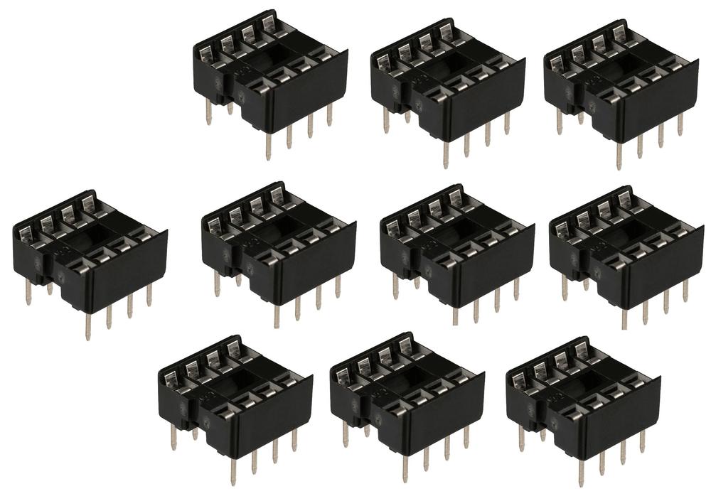 Opencircuit IC socket 8 pins - 10 pcs