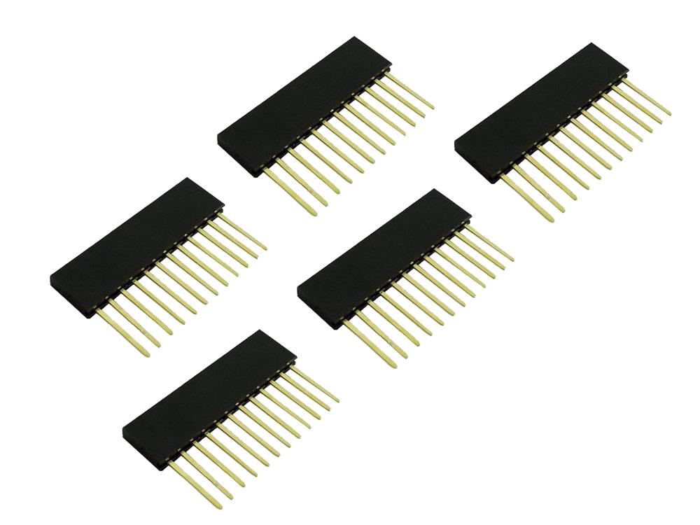 Female header stackable 12 pin - 5 stuks - Opencircuit