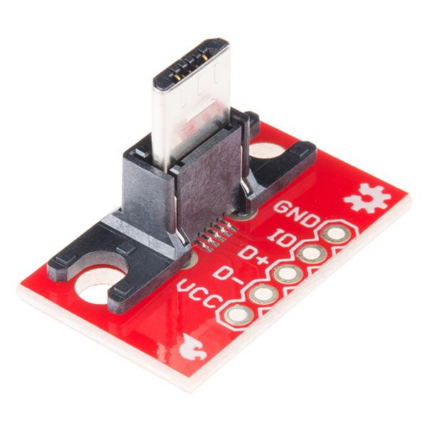 Sparkfun USB MicroB-stekker breakout - Opencircuit