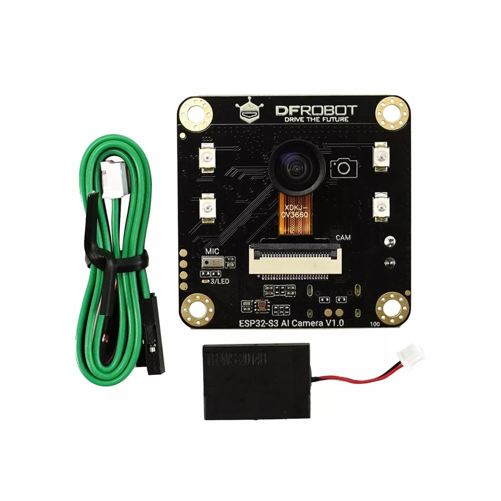 ESP32-S3 AI Camera Module (Edge Image Recognition, Night Vision, ChatGPT Voice Interaction ...